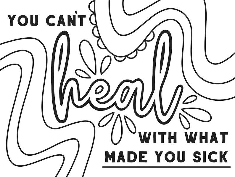 Body Positive & Eating Disorder Recovery Coloring Pages DIGITAL ...