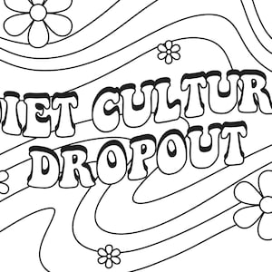 Body Positive Coloring Pages: Eating Disorder Recovery Art (digital ...