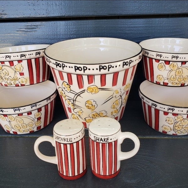 Ceramic Popcorn Bowls - Etsy