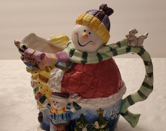 Snowman Pitcher - Etsy