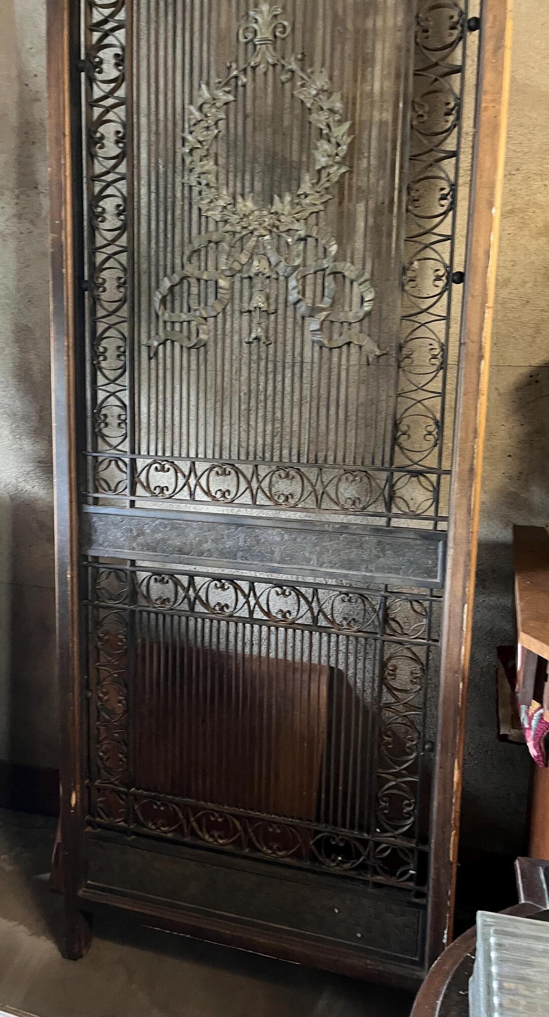 Antique Gilded Age Wrought Iron Gate - Etsy