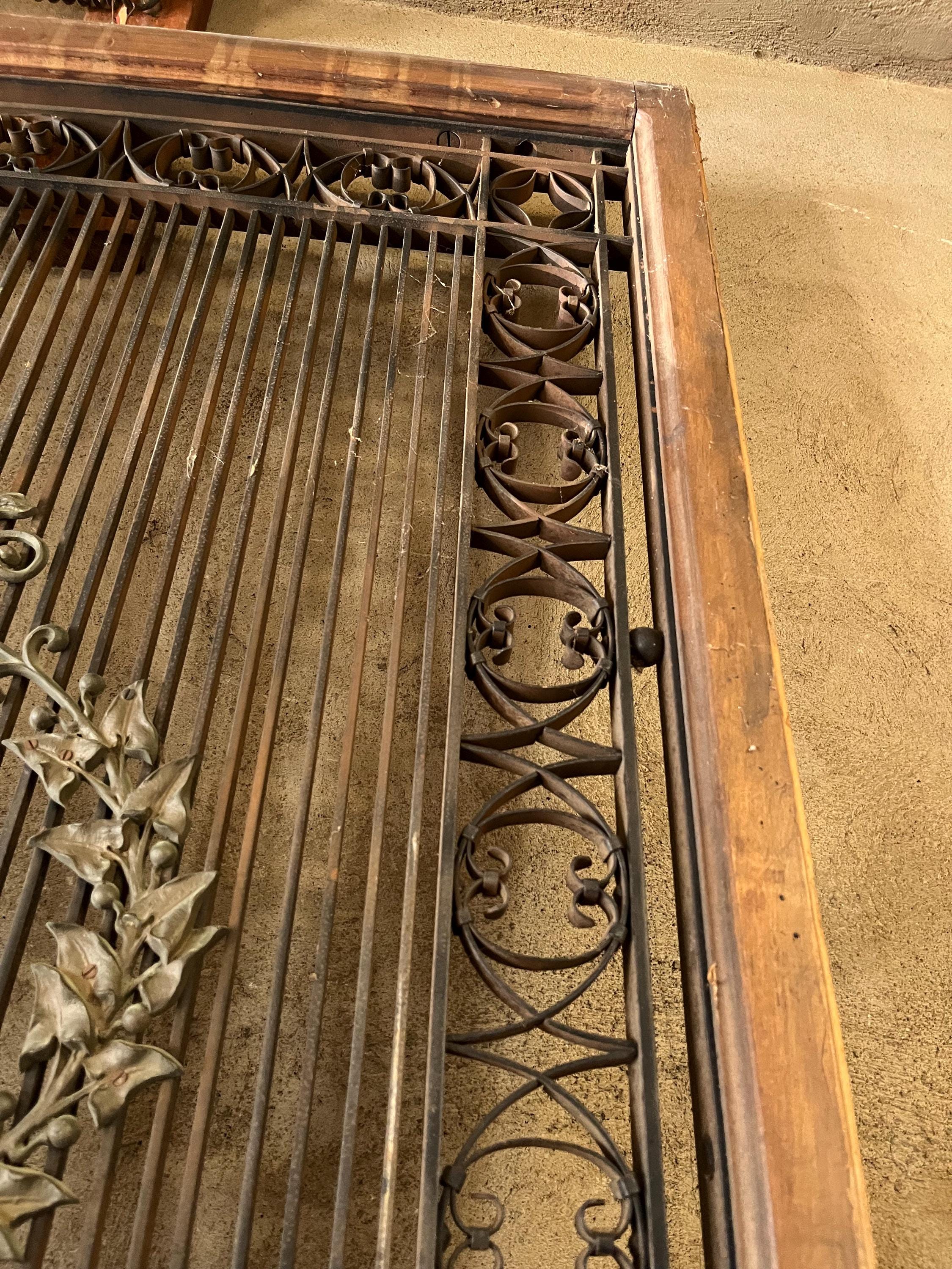 Antique Gilded Age Wrought Iron Gate - Etsy