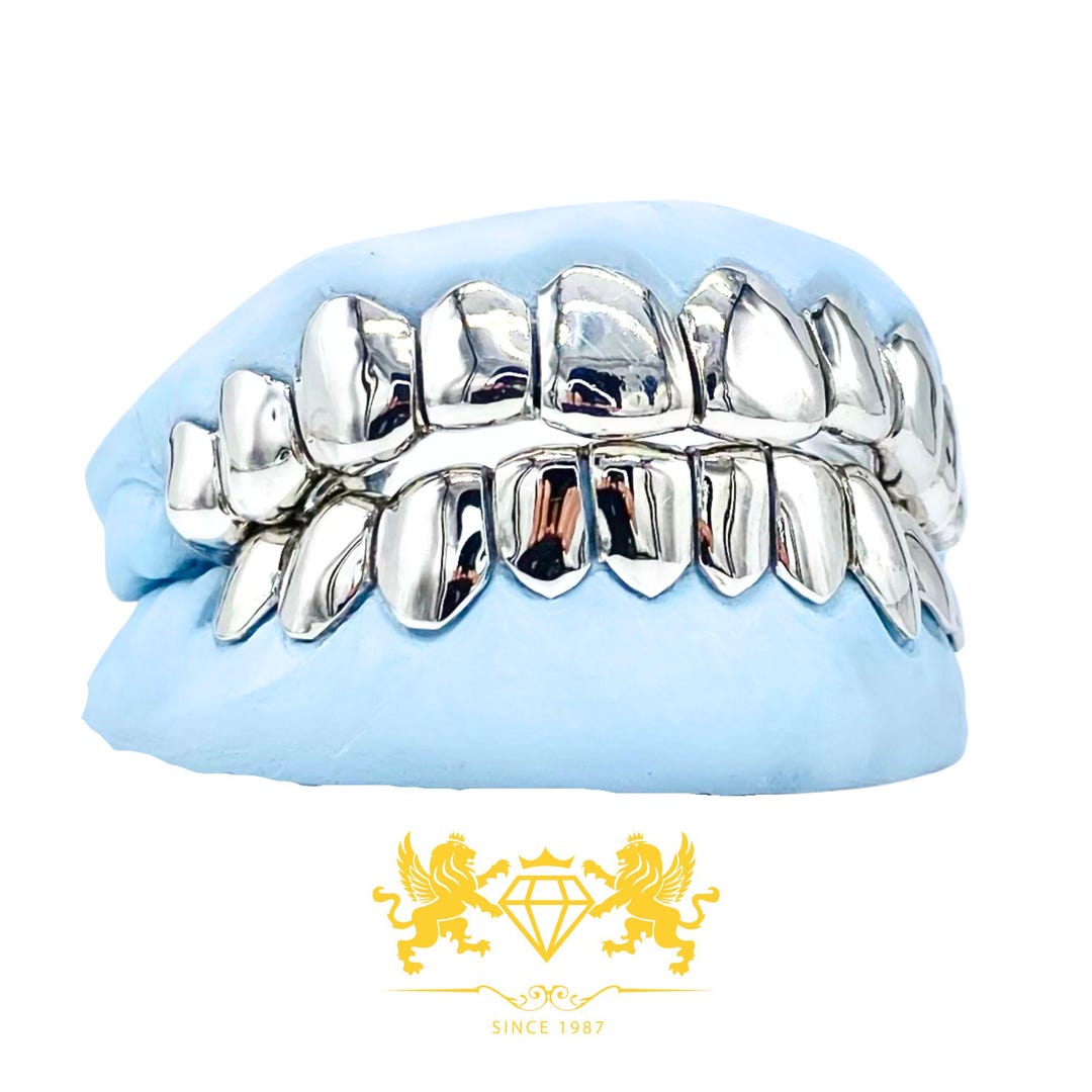 Custom Silver Grillz Model Plain Teeth Grillz, Free Perm Cuts, Custom ...