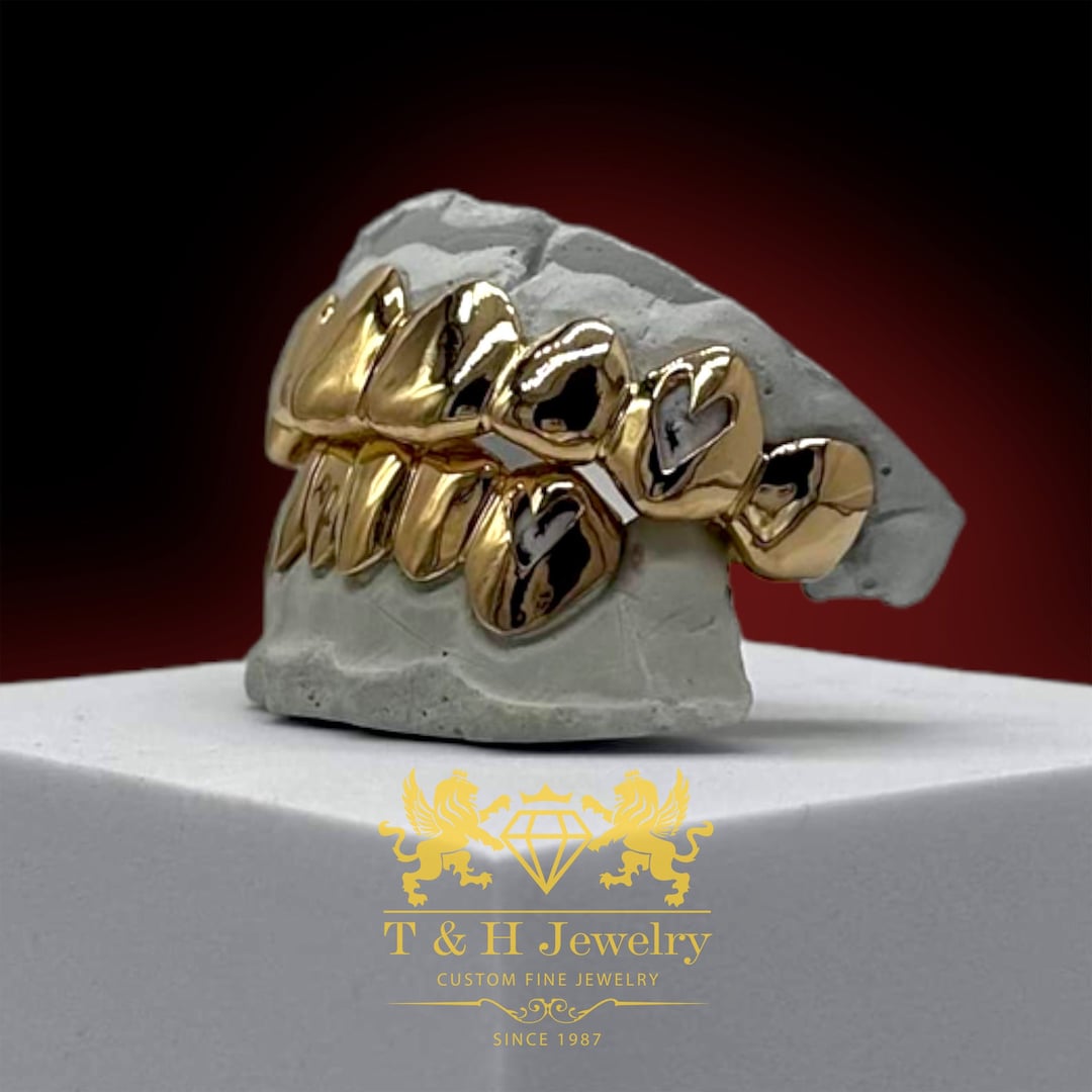 Heart Shape Grillz, Grillz With Stylish Open Face, Heart Cut Canine ...