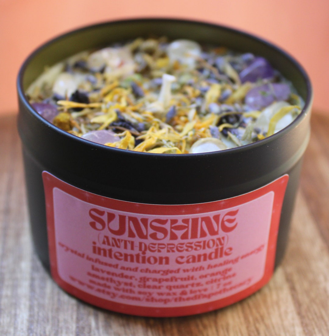 Sunshine (anti-depression) Intention Candle | Reiki Charged | Ritual ...