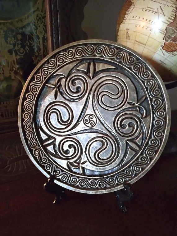 Triskelion Wall Medallion Bronze Colored Finish | Etsy