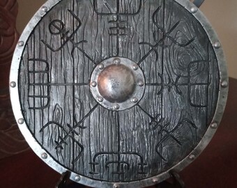 Vegvisir Shield Wall Medallion Bronze Colored Finish | Etsy