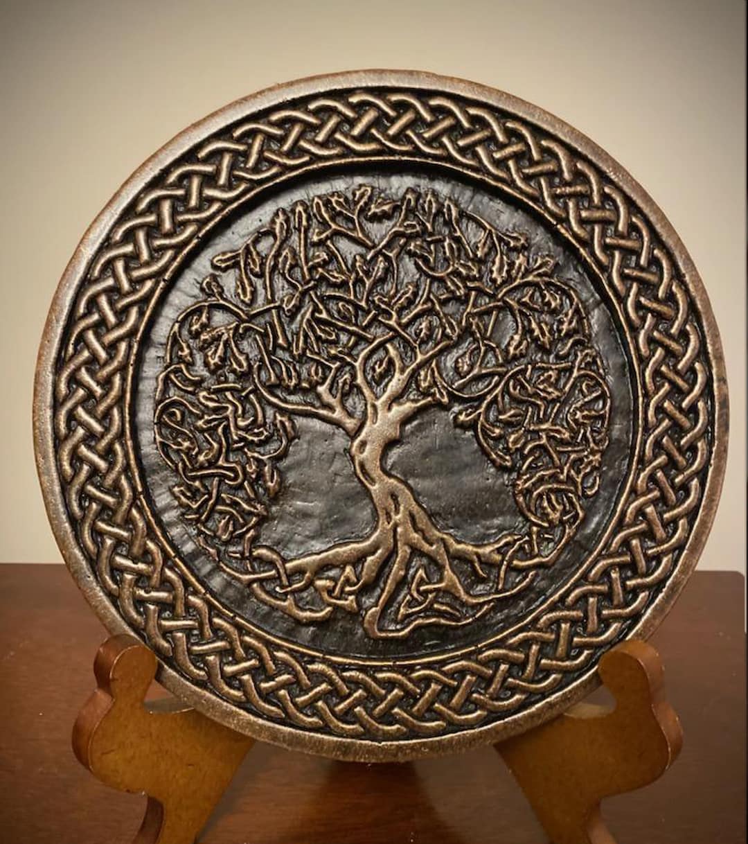 Tree of Life Wall Medallion Bronze Colored Finish - Etsy