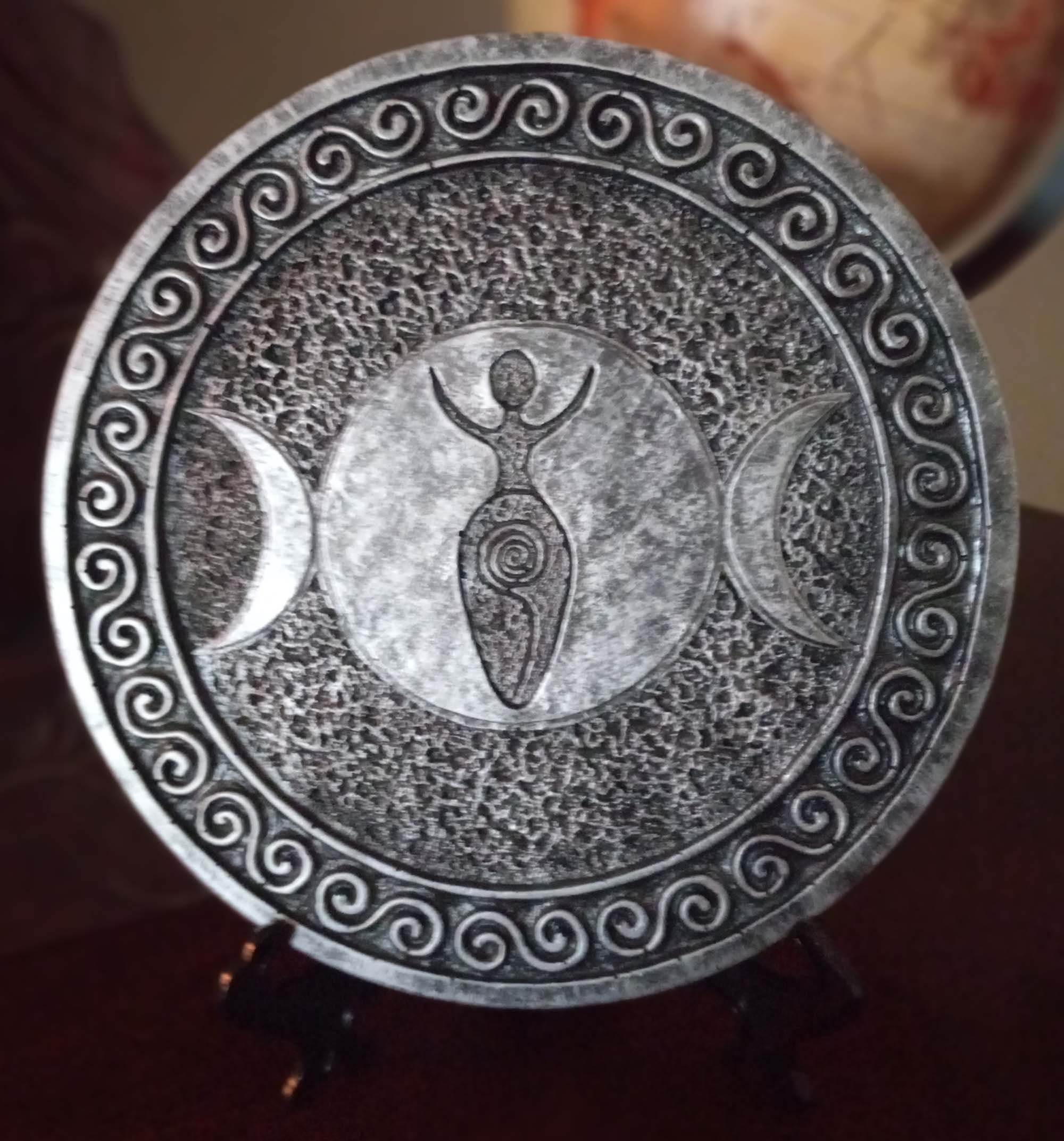 Triple Goddess Wall Medallion Silver Colored Finish - Etsy