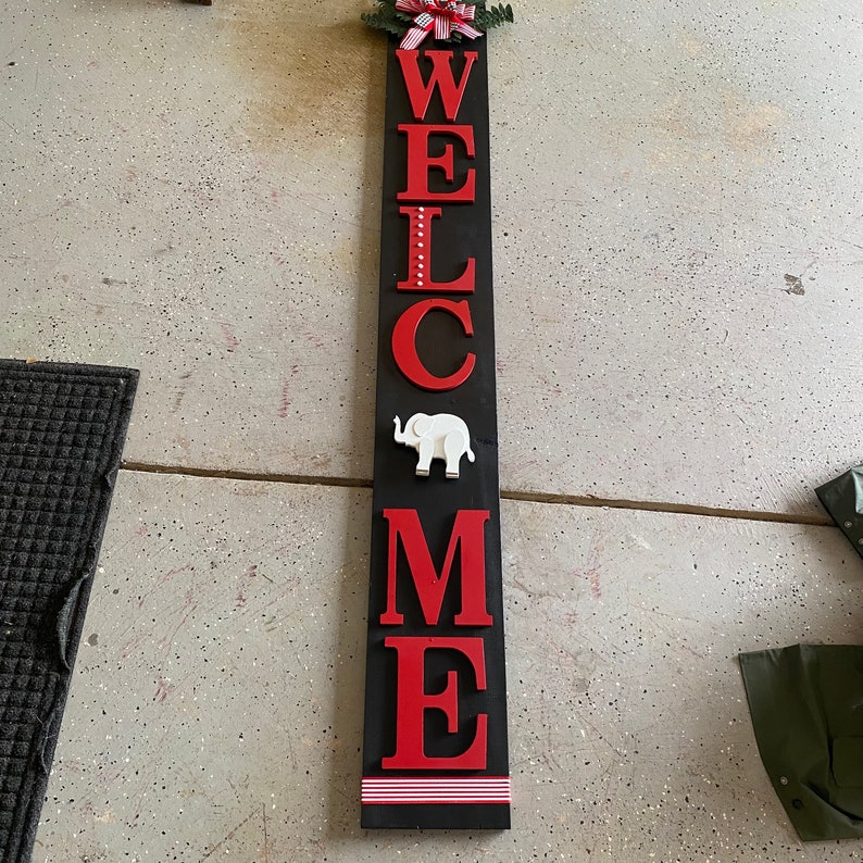 Elephant Welcome Sign - Etsy