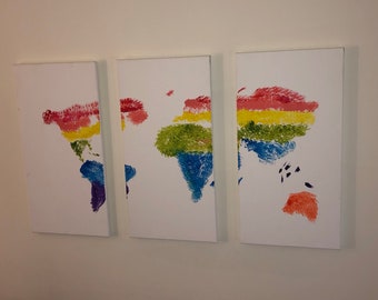 Rainbow World Poster - Etsy