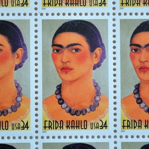 Vintage Frida Kahlo Postage Stamps - Etsy