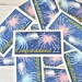 Congratulations Vintage Stamps, Fireworks Postage Stamps, Graduation ...