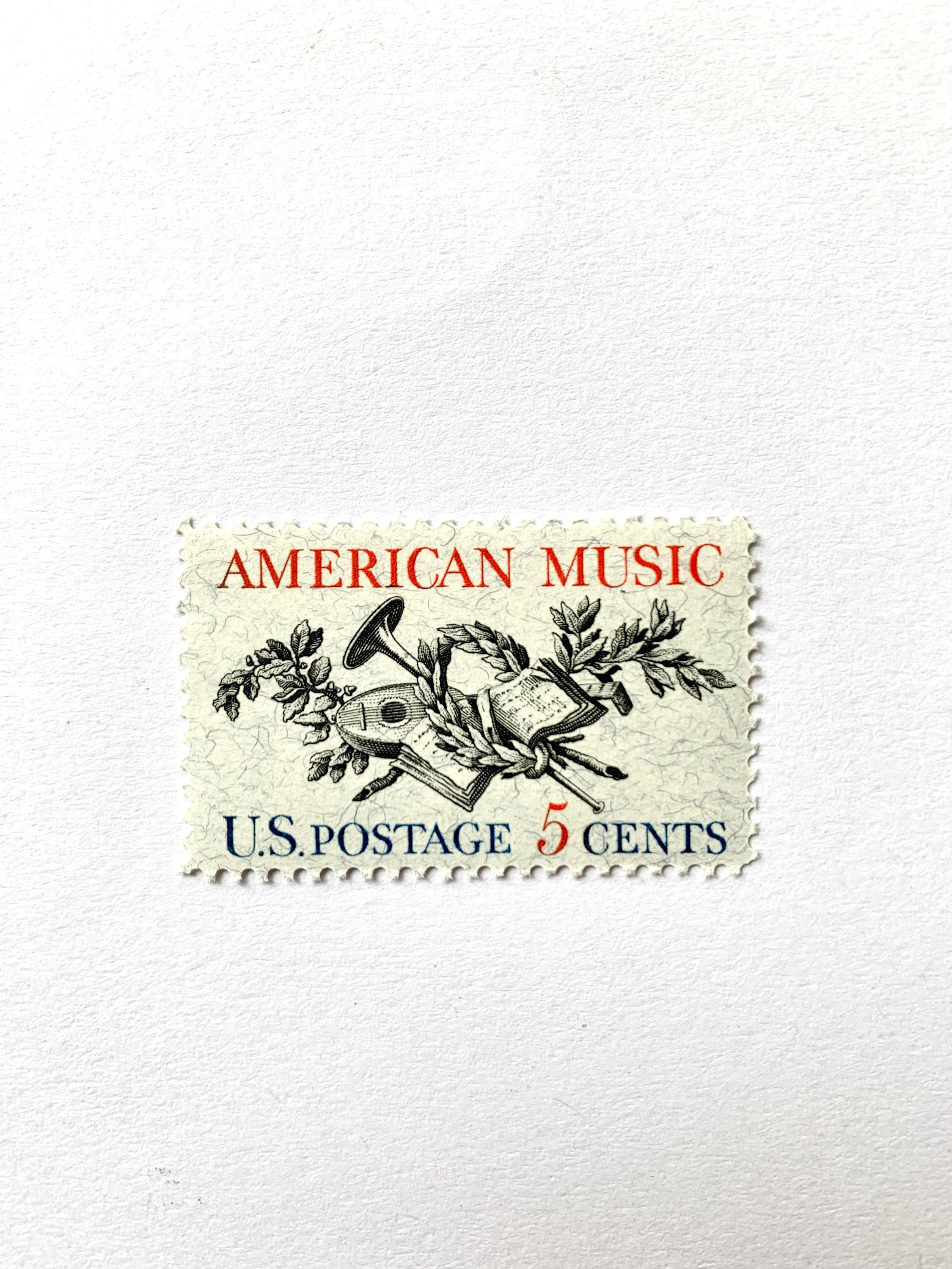 Vintage American Music Postage Stamps for Mailing - Etsy