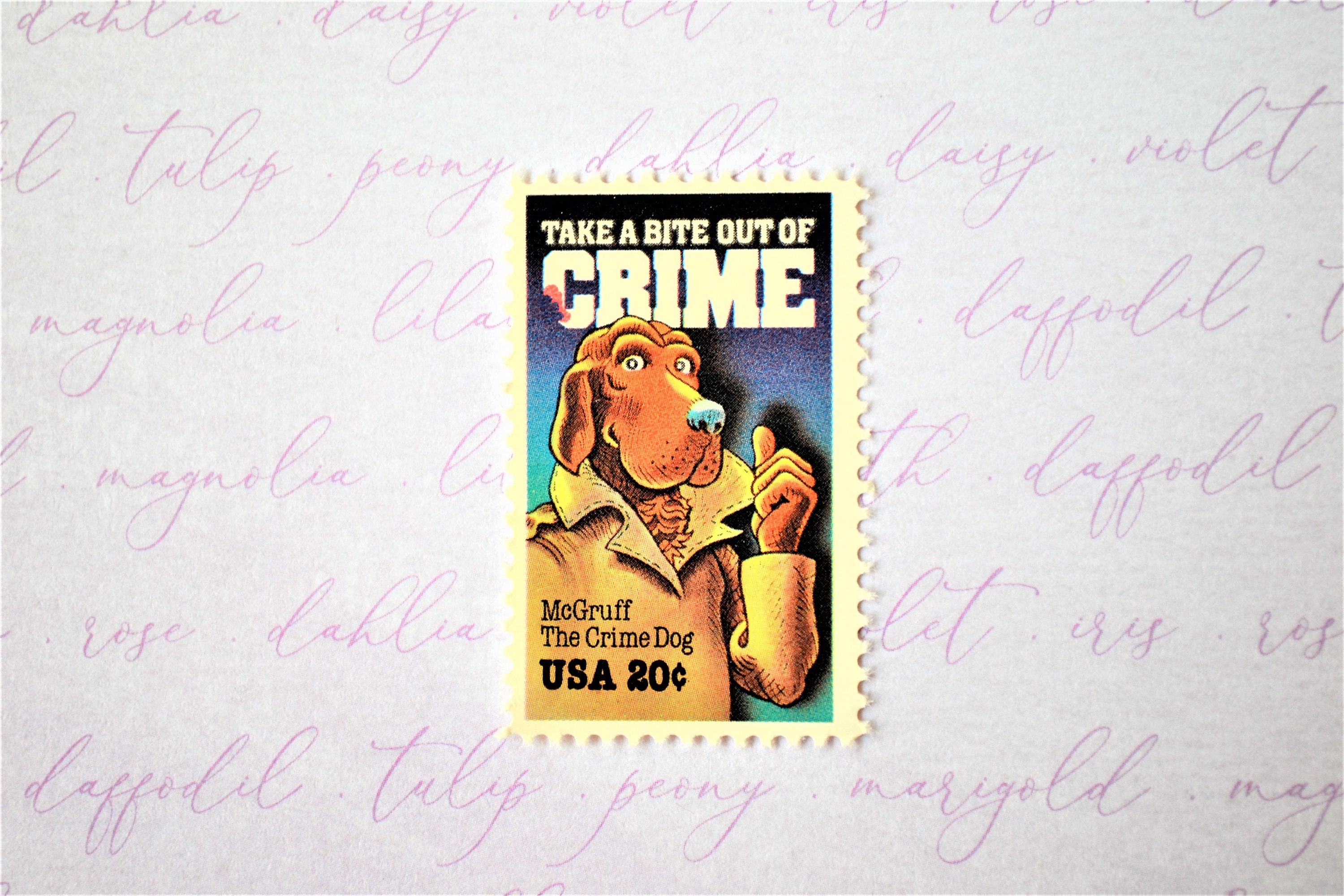 Mcgruff the Crime Dog Vintage Stamps, Unused Crime Prevention, Public ...