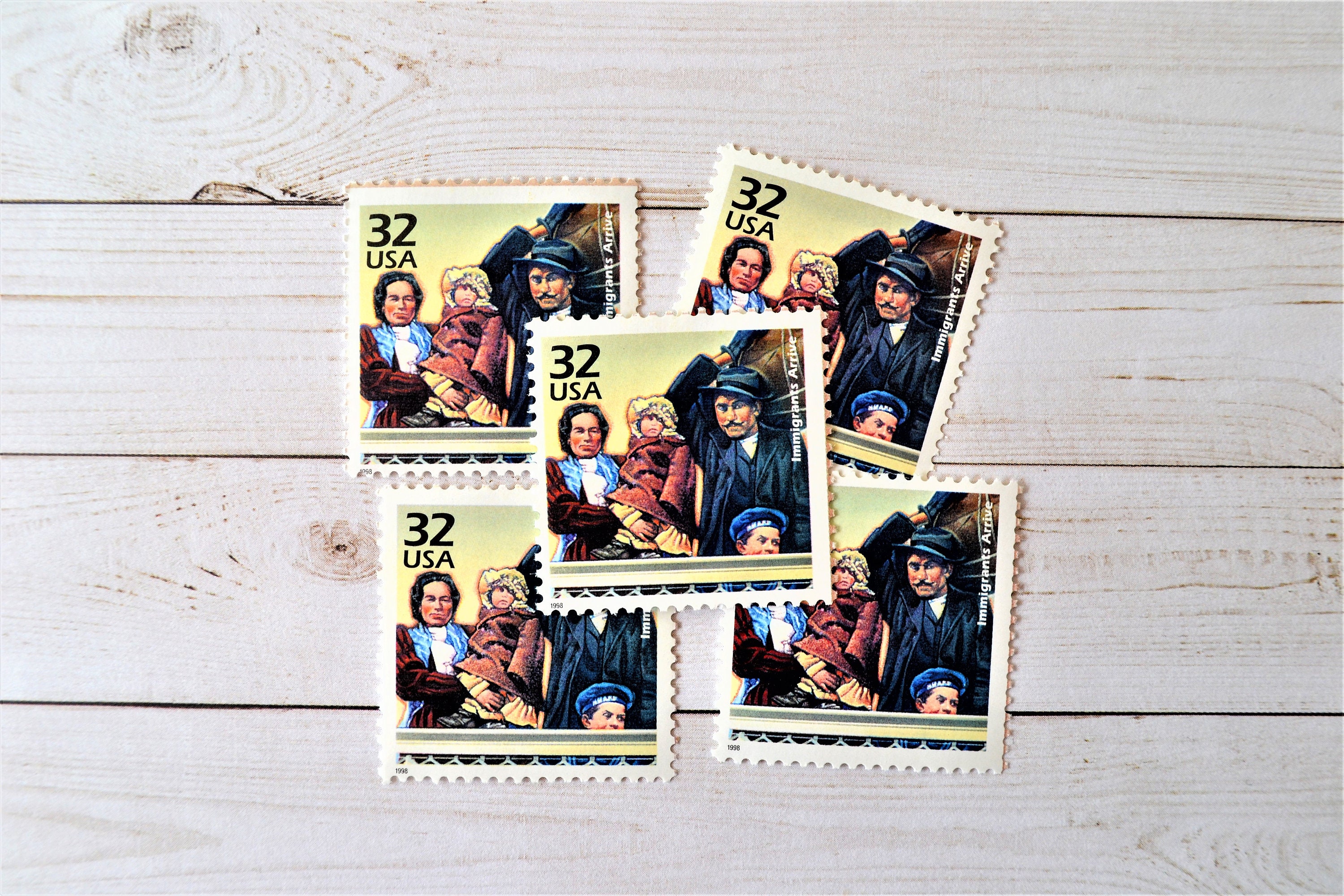 Vintage Ellis Island Immigrants Postage Stamps Celebrate the - Etsy