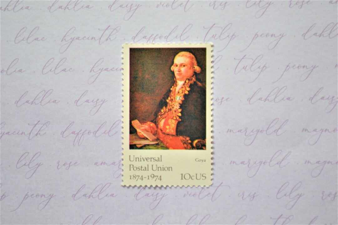 Universal Postal Union Postage Stamps, Oil Painting, Goya Vintage ...