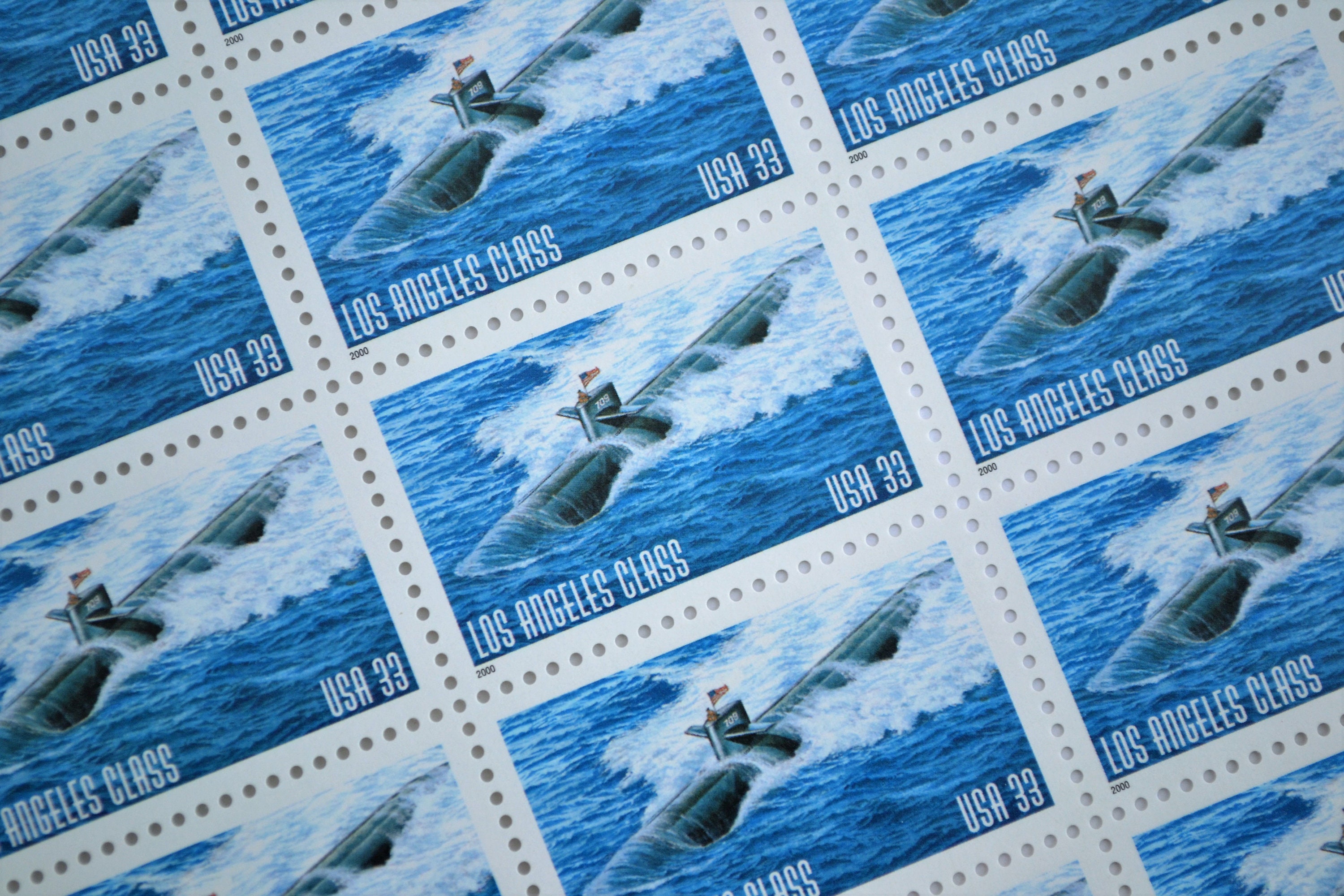 Navy Submarine Vintage Postage, Ocean Blue Stamps for Mailing (10) - Etsy