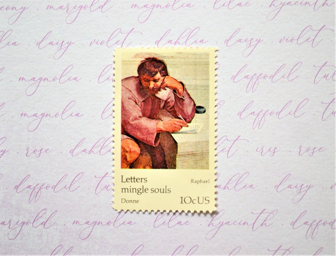 Letters Mingle Souls Postage Stamps, Raphael Painter Postage Stamps ...