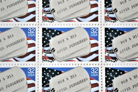 POW MIA Vintage Stamps Never Forgotten Unused Postage Stamps - Etsy