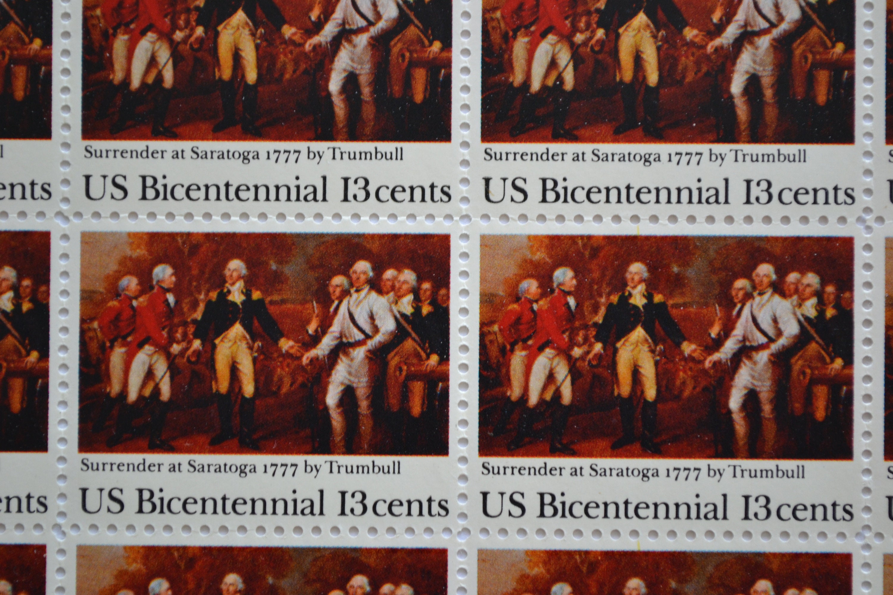 Surrender at Saratoga Unused Vintage Postage Stamps for - Etsy