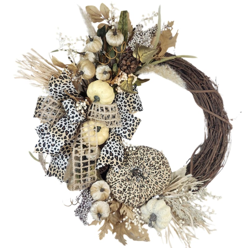 Leopard Print Wreath - Etsy
