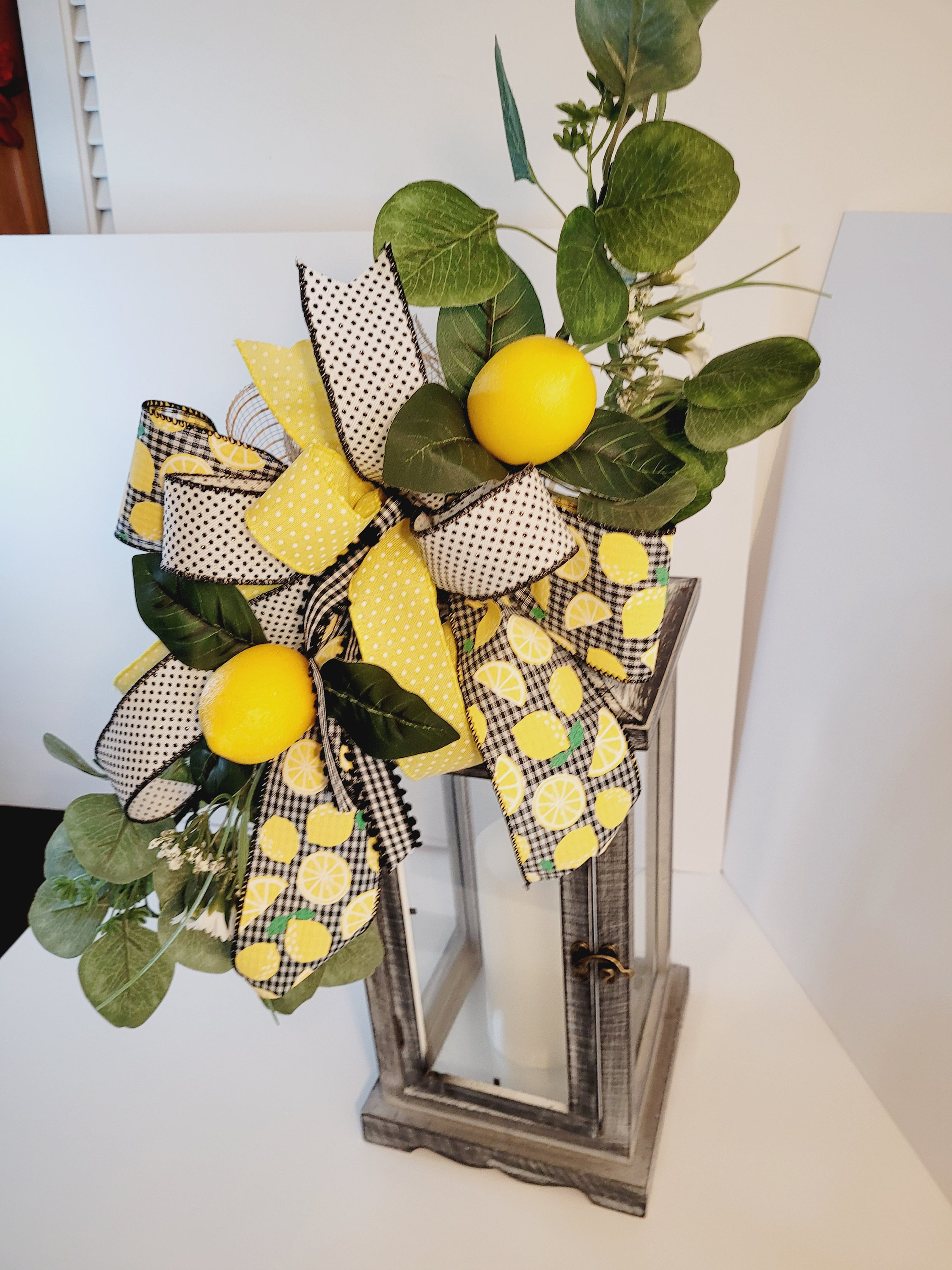 Lemon Lantern Swag for Home Decor, Everyday Lemon Lantern Swag for ...