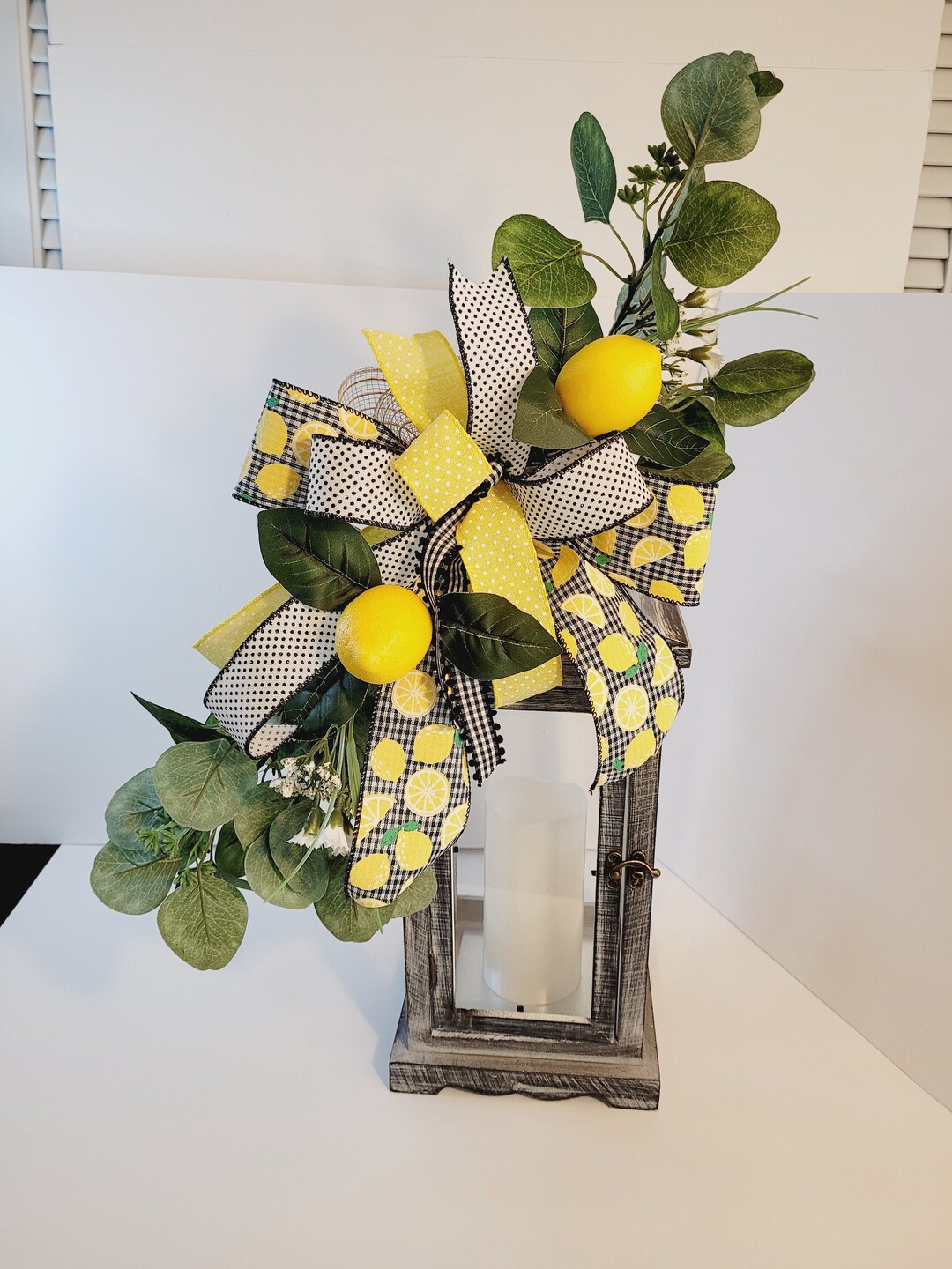 Lemon Lantern Swag for Home Decor Everyday Lemon Lantern Swag - Etsy