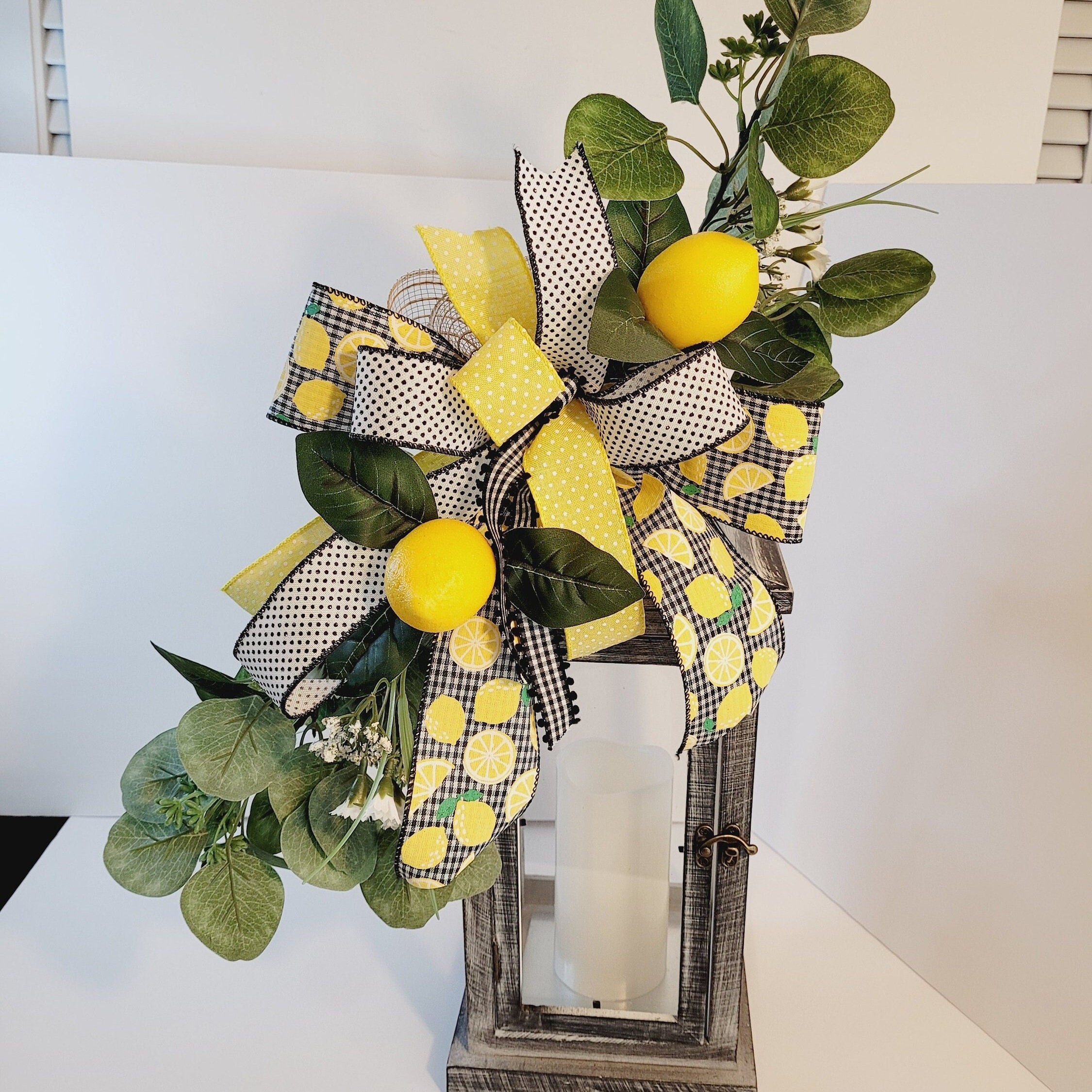 Lemon Lantern Swag for Home Decor, Everyday Lemon Lantern Swag for ...