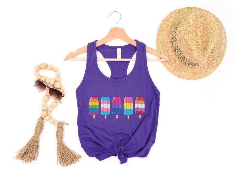 LGBTQIA Pride Ice Pops Tank Pride Month Gift Gay Pride - Etsy