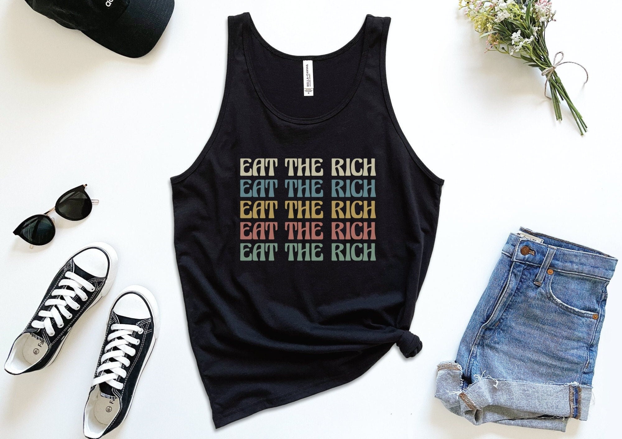 Eat the Rich Tank, Socialist Tank Top, Democratic Socialist Top, Social ...