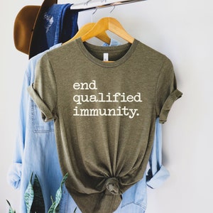 End Qualified Immunity Shirt, Police Reform T-shirt, Defund the Police ...