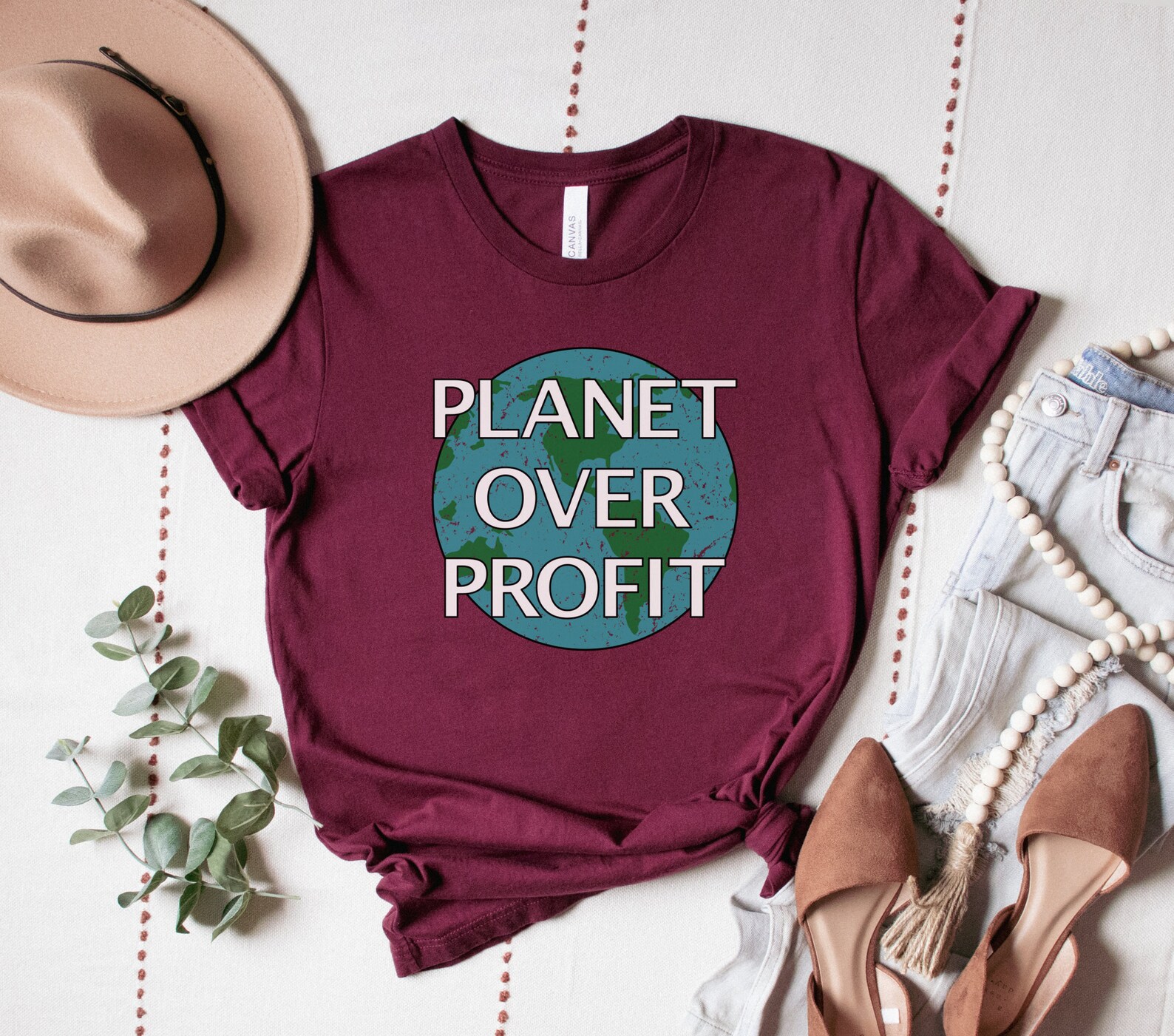 Planet Over Profit Shirt Save the Earth Tee Environmental - Etsy