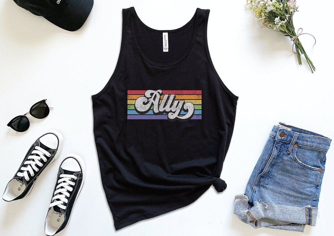 LGBTQ Ally Tank, Unisex Activist Gift, Social Justice Top, Gay Rights ...