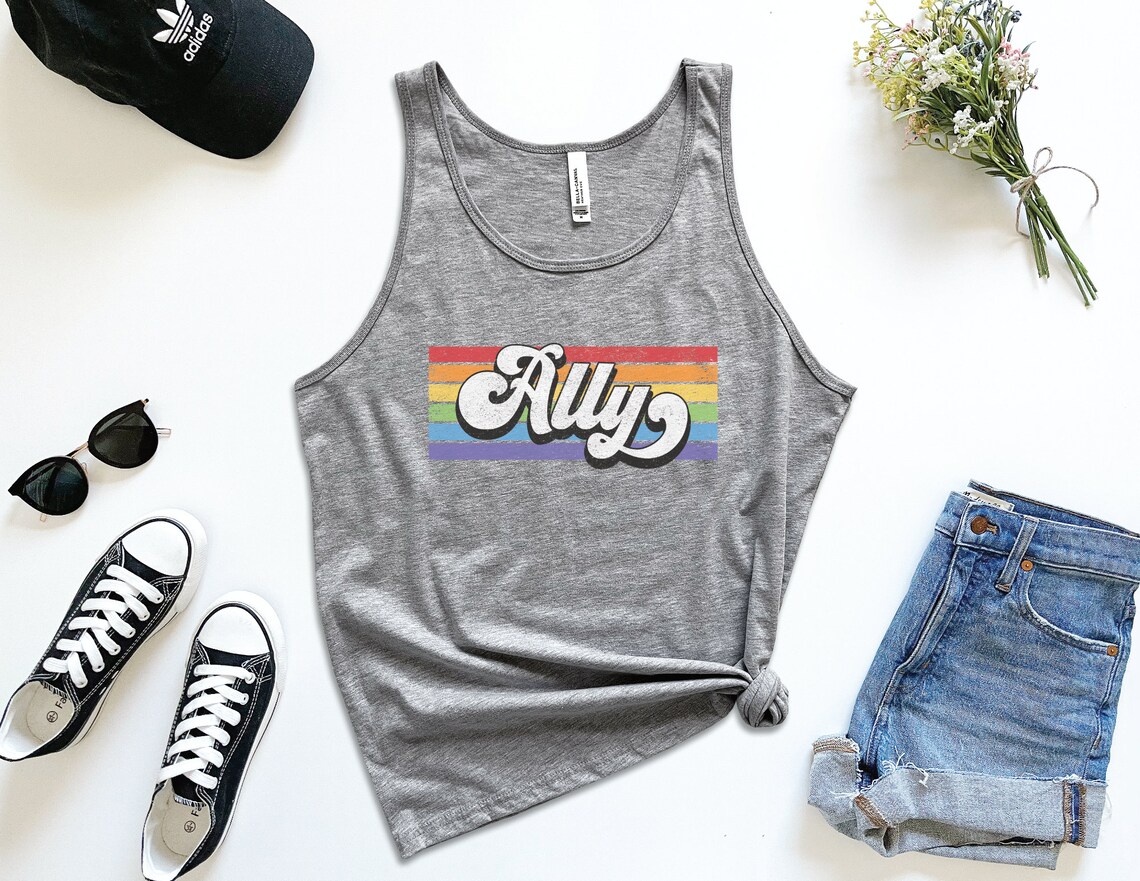 LGBTQ Ally Tank Unisex Activist Gift Social Justice Top Gay - Etsy