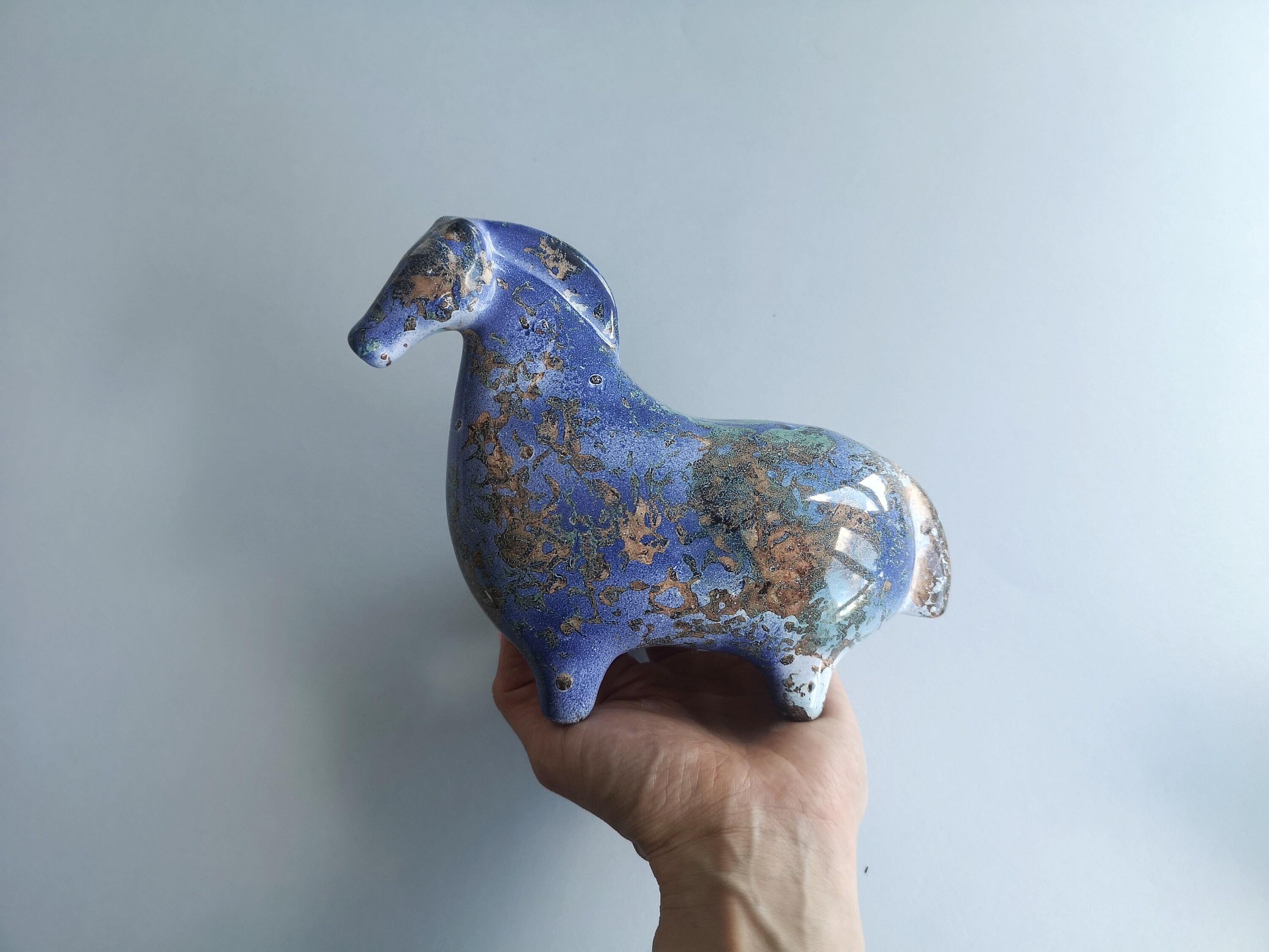 Ceramic Horse Statue, Animal Sculpture, Unique Art for Modern Interior ...