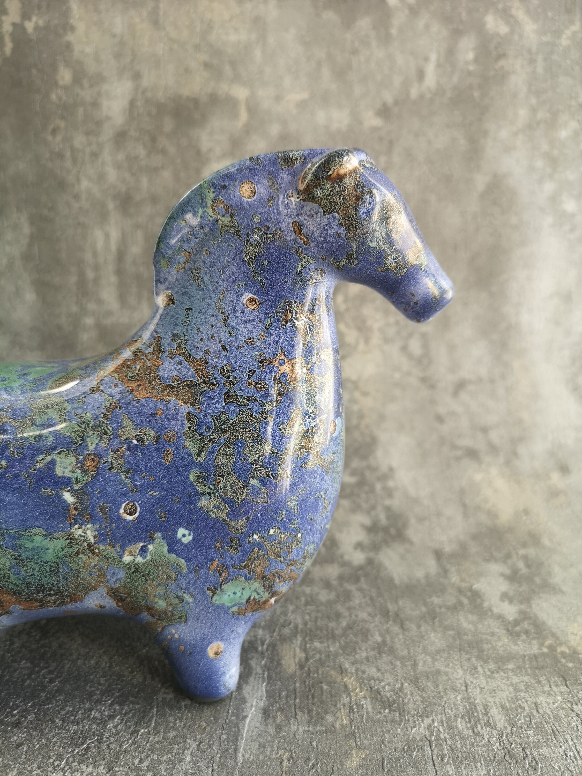 Ceramic Horse Statue, Animal Sculpture, Unique Art for Modern Interior ...