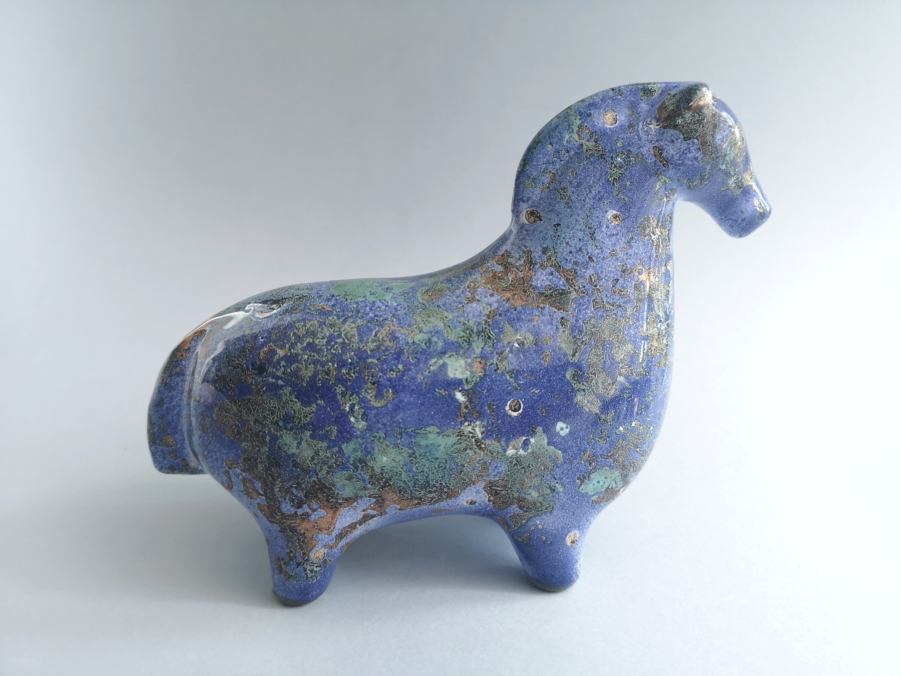 Ceramic Horse Statue, Animal Sculpture, Unique Art for Modern Interior ...