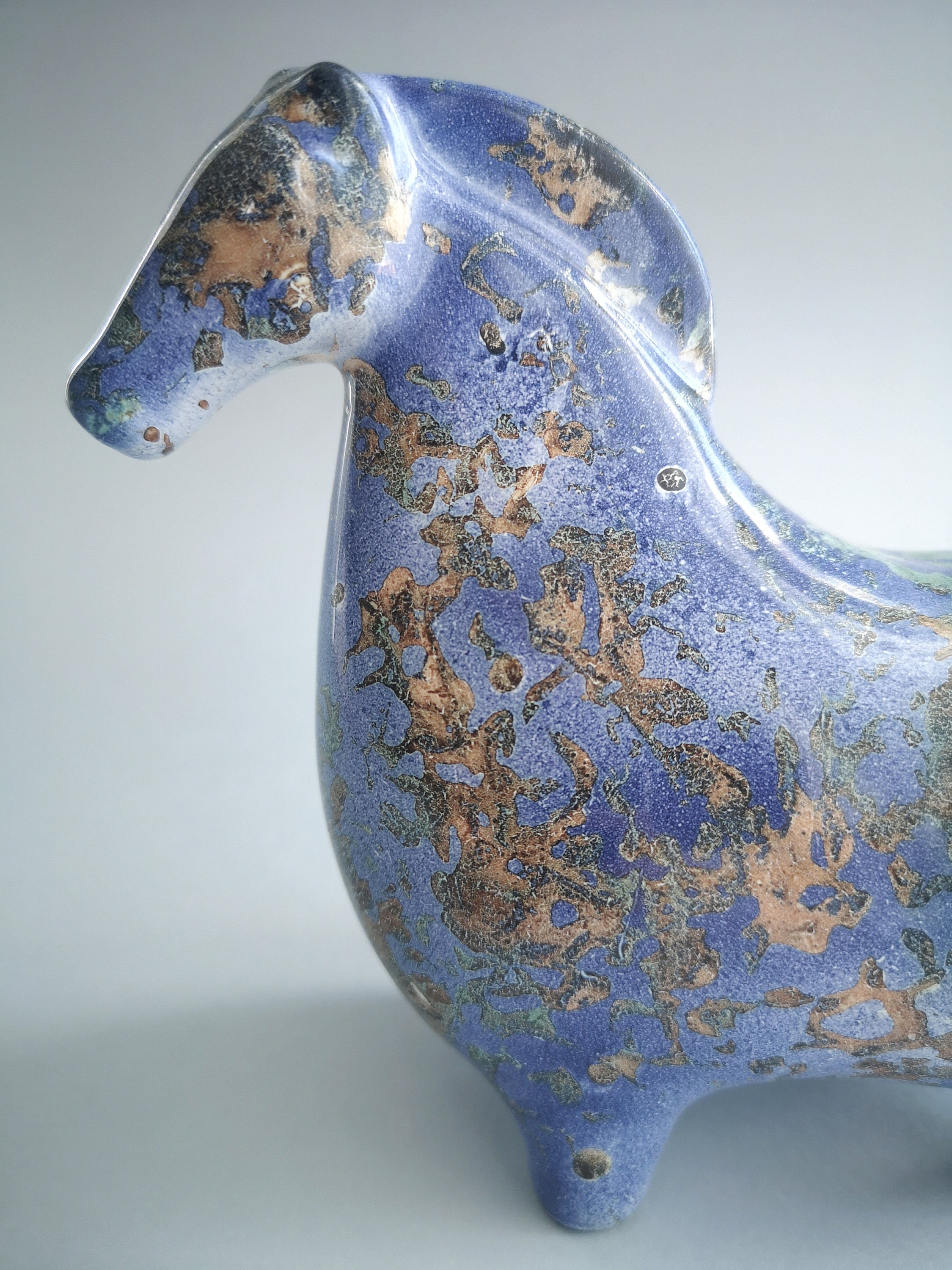 Ceramic Horse Statue, Animal Sculpture, Unique Art for Modern Interior ...