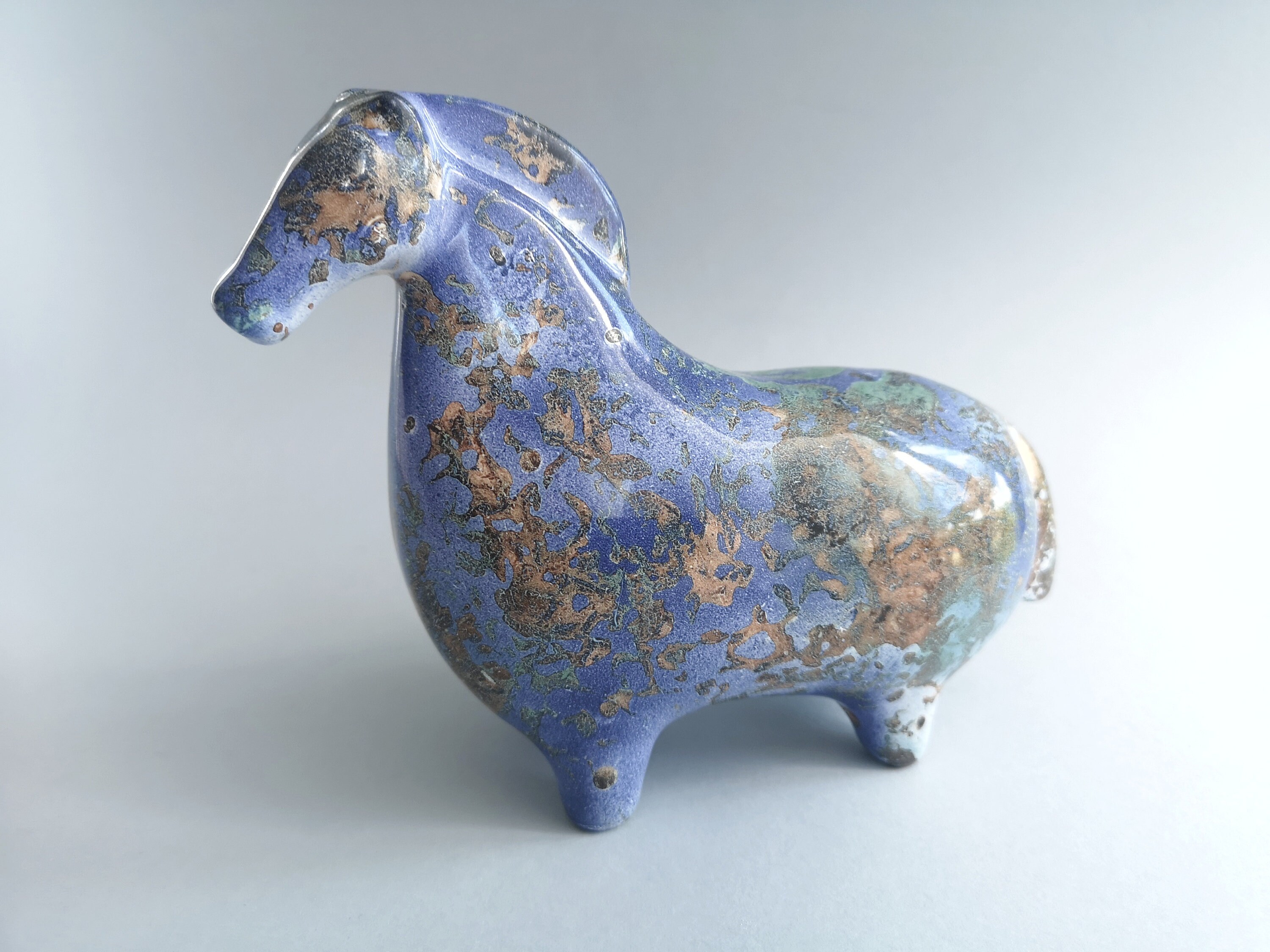 Ceramic Horse Statue, Animal Sculpture, Unique Art for Modern Interior ...
