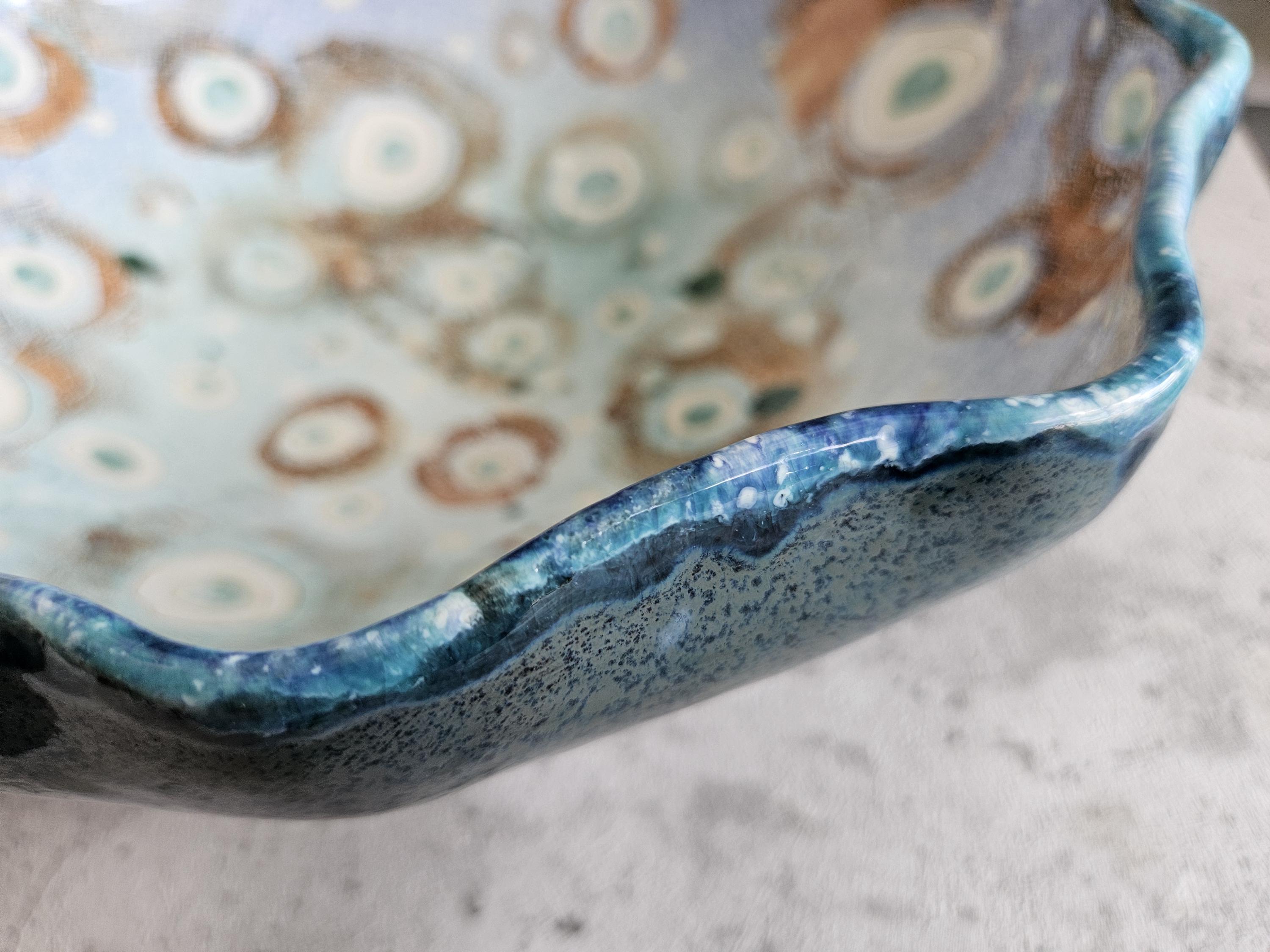 Ceramic Serving Bowl, Dining Table Centerpiece, Fine Dining Pottery - Etsy