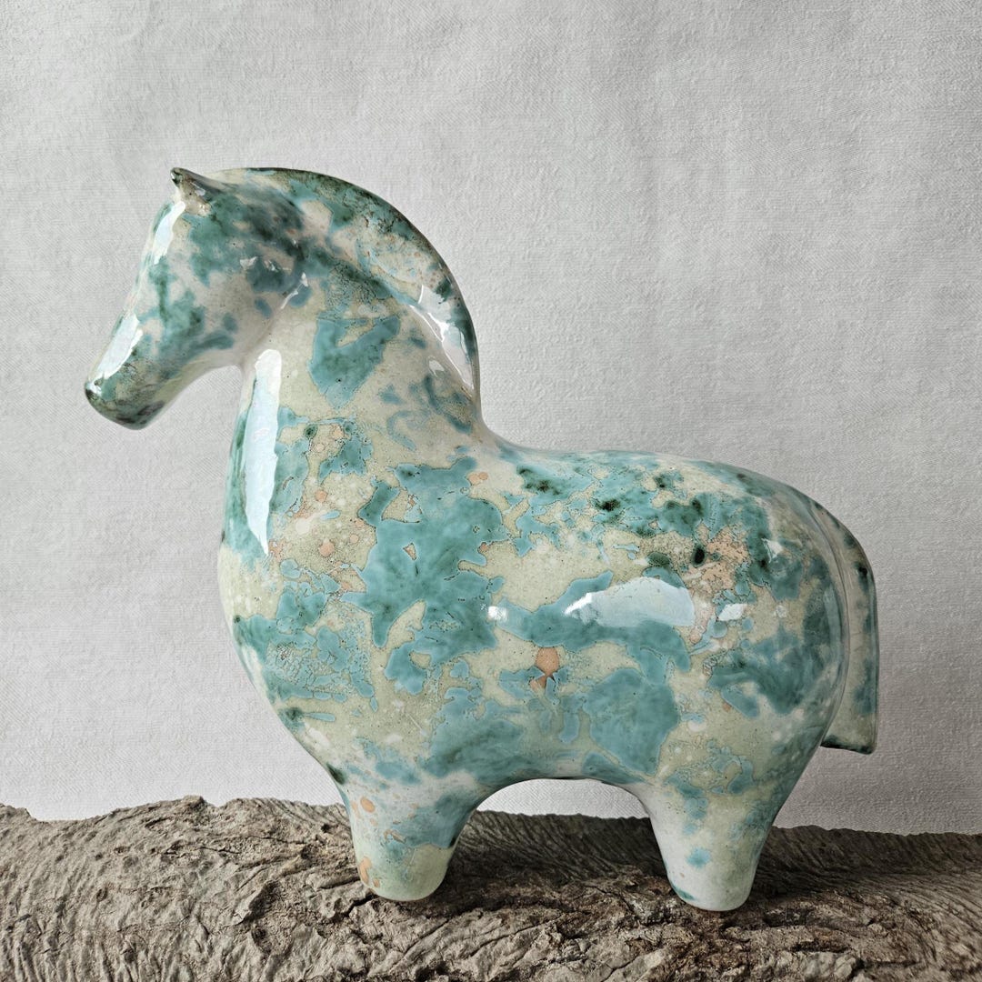 Large Ceramic Horse, Big Ceramic Statue, Artisanal Horse Statue - Etsy