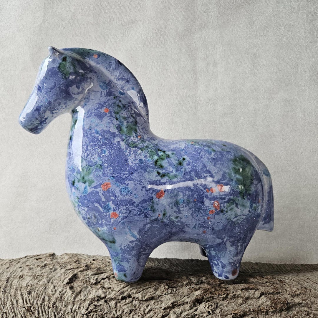 Large Ceramic Horse, Big Ceramic Statue, Artisanal Horse Statue - Etsy