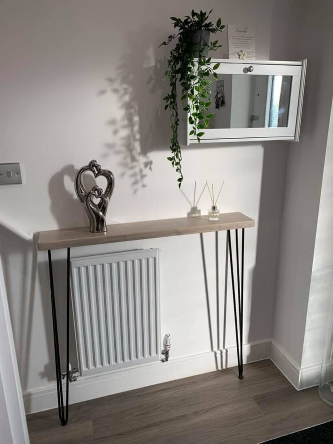 Console Table Hallway Radiator Cover 75cm Tall Handmade From Solid ...