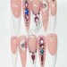 STUNNER Rhinestone XXL Ballerina Gel Press on Nails | Reusable Nails ...