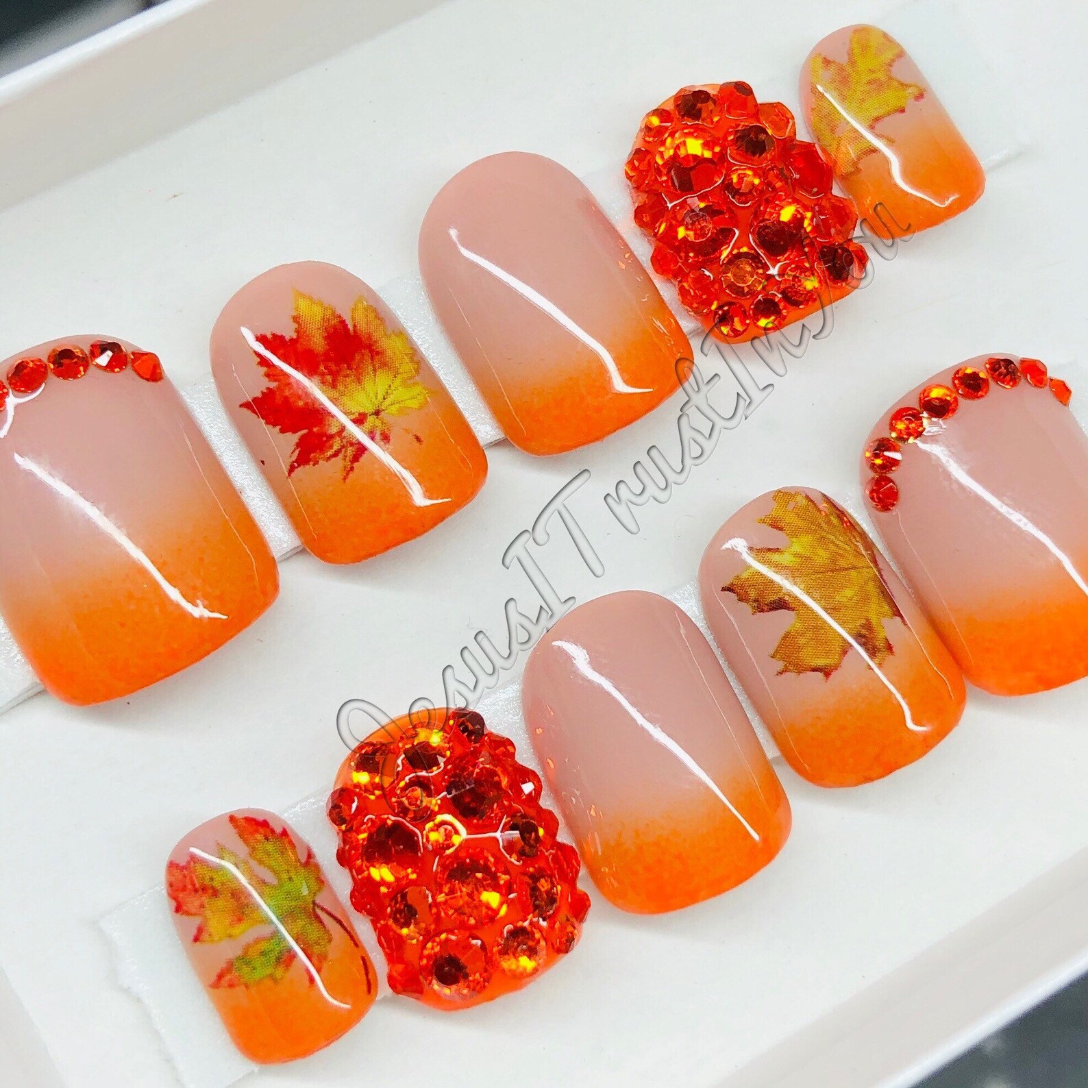 HUMBLE FALL Gel Polish Press on Nails - Etsy