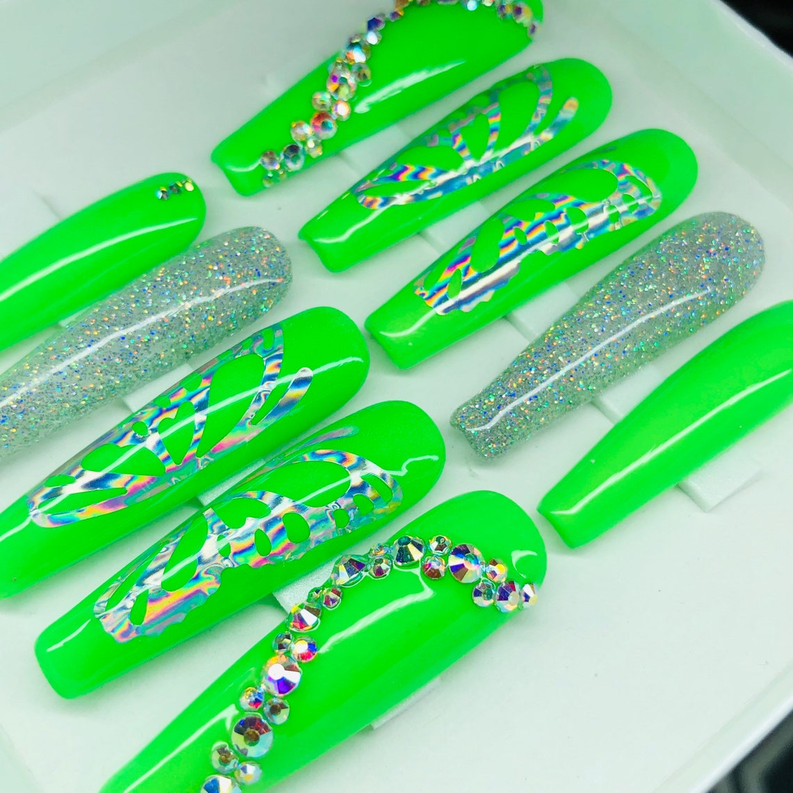 FATIMA XXL Ballerina Gel Press on Nails - Etsy