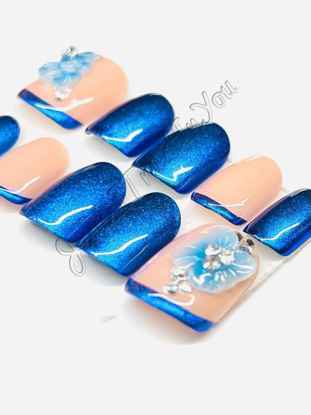 Faithful GOD - Short Square Gel Press on Nails | Reusable Nails | Long ...