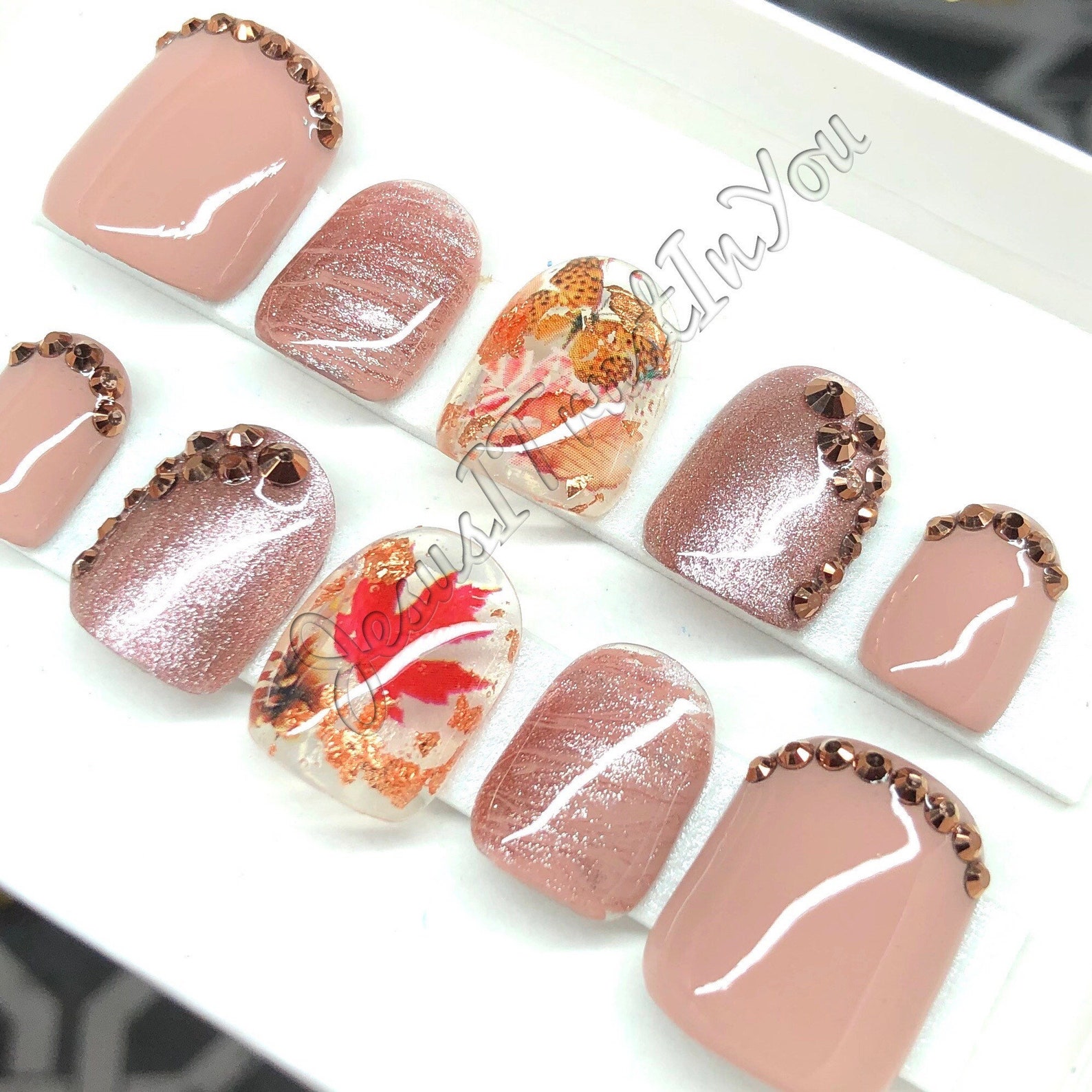 EVERLASTING FALL Gel Polish Press on Nails - Etsy