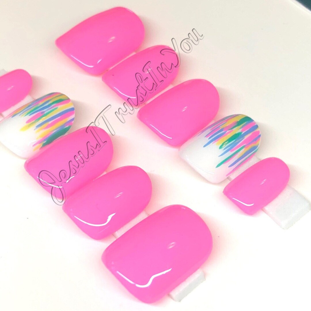 IN PRAYER - Short Square Gel Press on Nails| Reusable Nails | Long ...